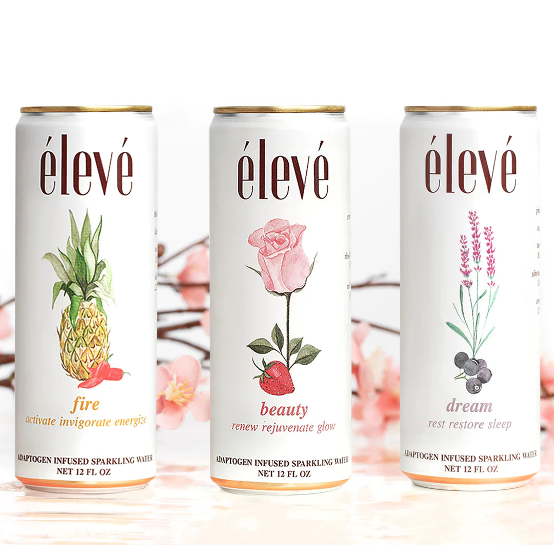 élevé adaptogen water- variety 3 pack- box included – Clover + Maven